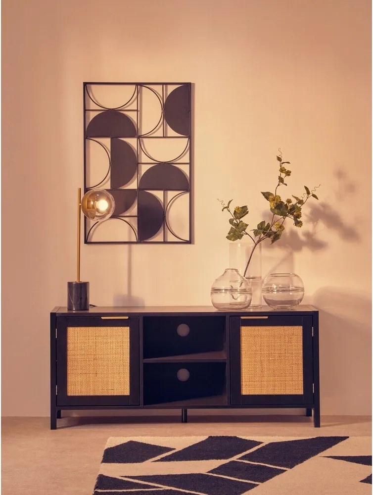 Černý TV stolek 120x52x38 cm Sherman – Premier Housewares