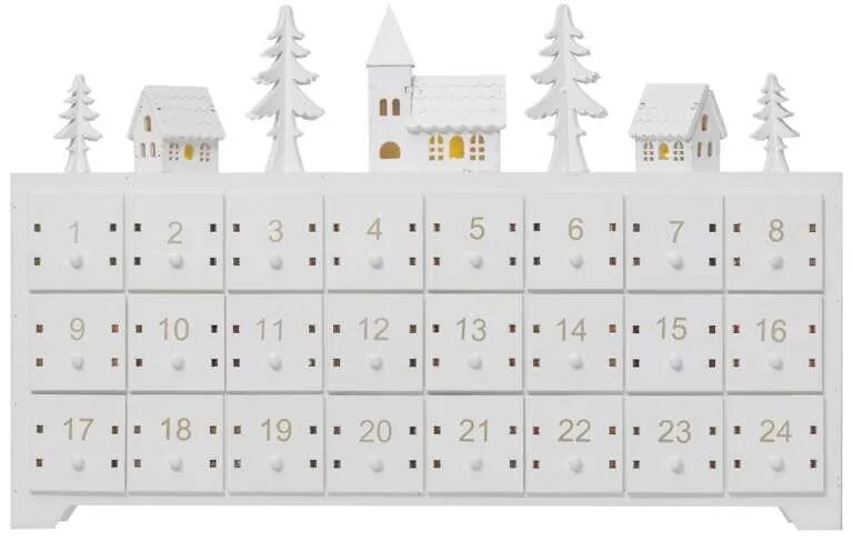 Emos Vánoční LED adventní kalendář/skříňka s časovačem