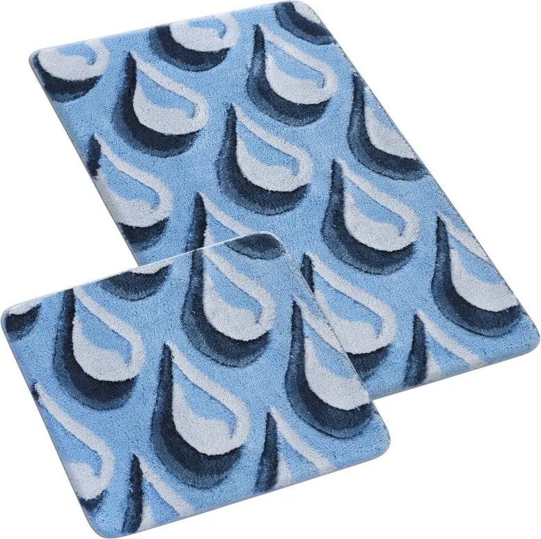 Bellatex MICRO sada - bez výkroje Modrá 60x100 cm, 60x50 cm (SADA)