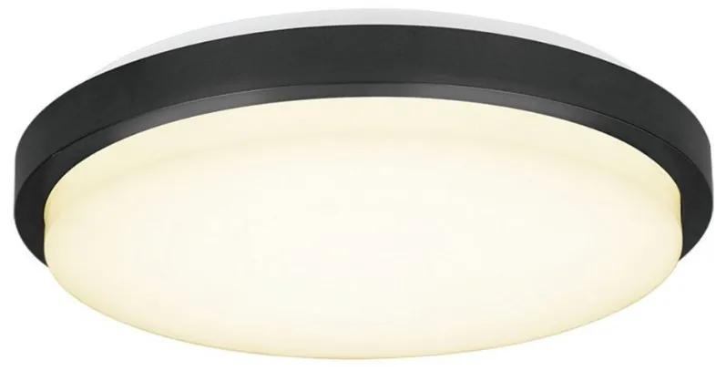 OnaDnes -20% Černé plastové stropní světlo Halo Design Upscale 22 cm