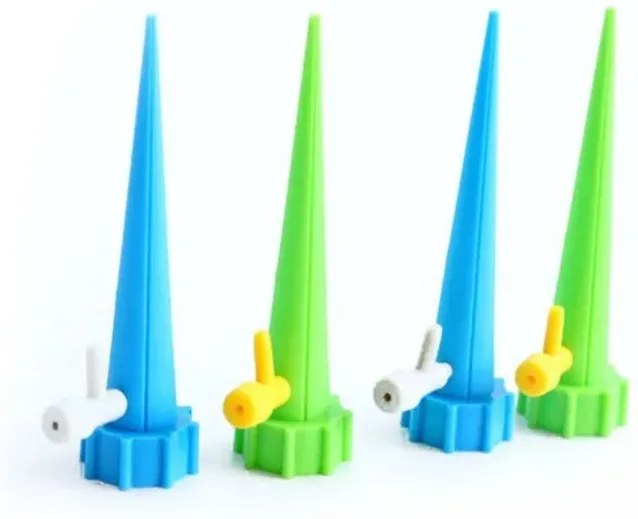 Zaparkorun Zavlažovací hroty Spike Drip - 10x zavlažovač s odkapávacím ventilem - modrá