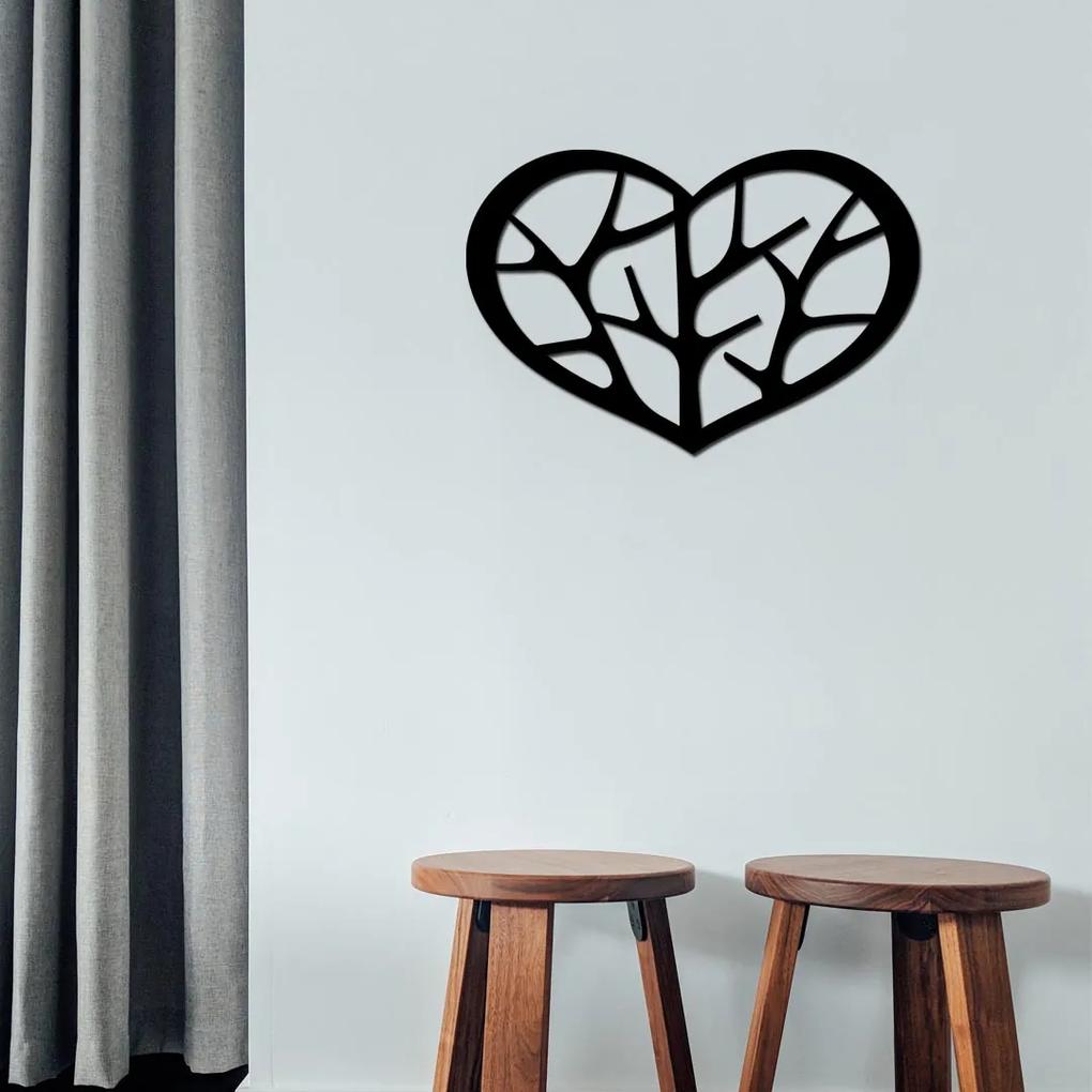 dřevo života Dřevěné srdce - STROM Barevný vzor: Šedá, Rozměry (cm): 20x14