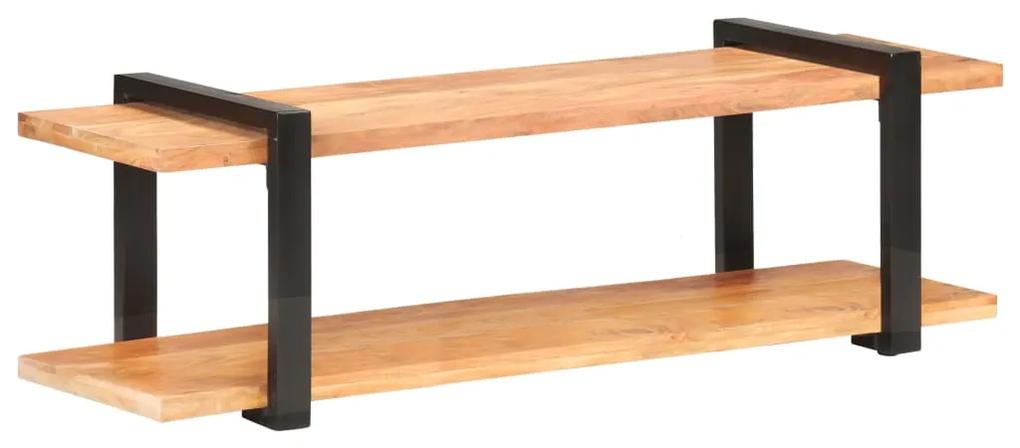 TV stolek 130 x 40 x 40 cm masivní akáciové dřevo - Default Title