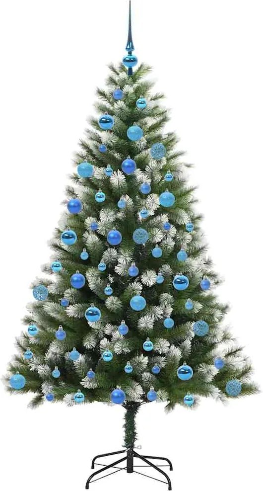 Umělý vánoční stromeček s umělým sněhem 300 LED Teplá bílá 3395449