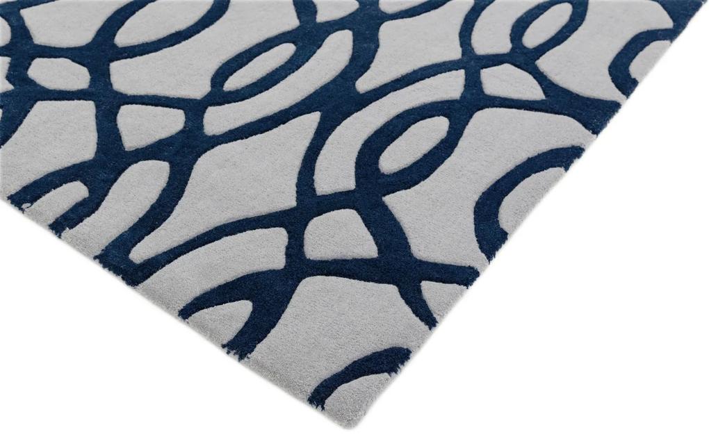 Modrý  koberec Blondie Wire Blue Rozměry: 200x300 cm