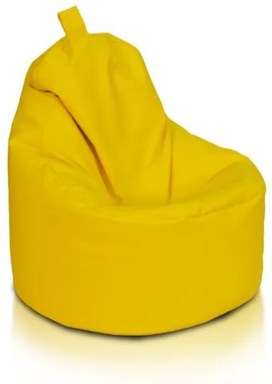 Sedací vak Yoko ekokůže / polyester TiaHome - Žltá