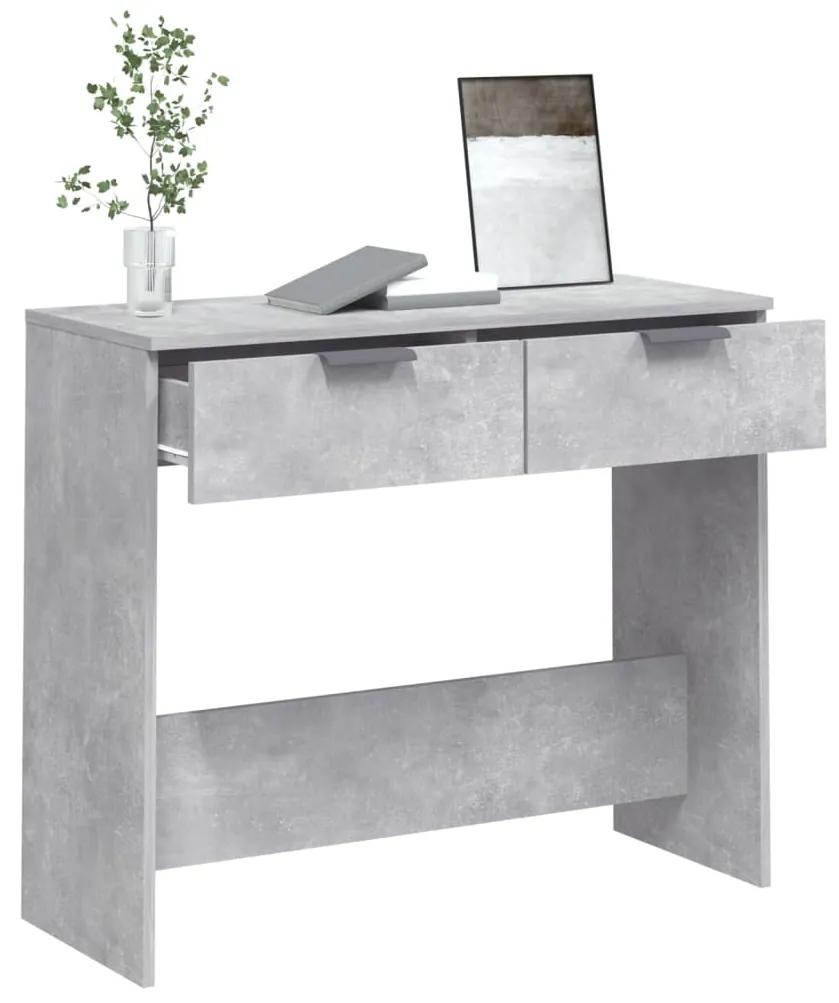 Konzolový stolek betonově šedý 90 x 36 x 75 cm kompozitní dřevo - Default Title