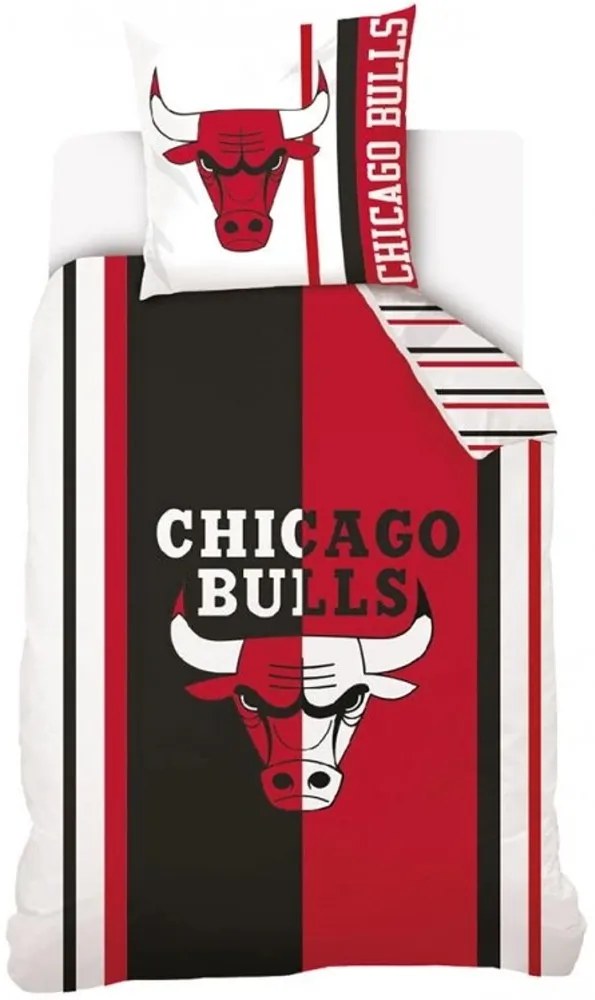 Bavlněné ložní povlečení Chicago Bulls - 100% bavlna Renforcé - 70x90 cm + 140x200 cm