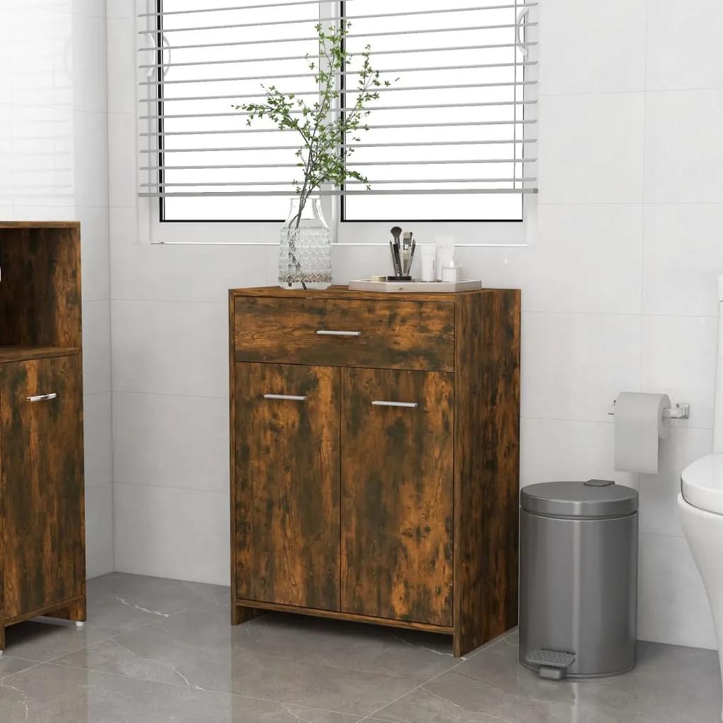 vidaXL Koupelnová skříňka 60 x 33 x 80 cm kompozitní dřevo [805029] Barva: dub sonoma