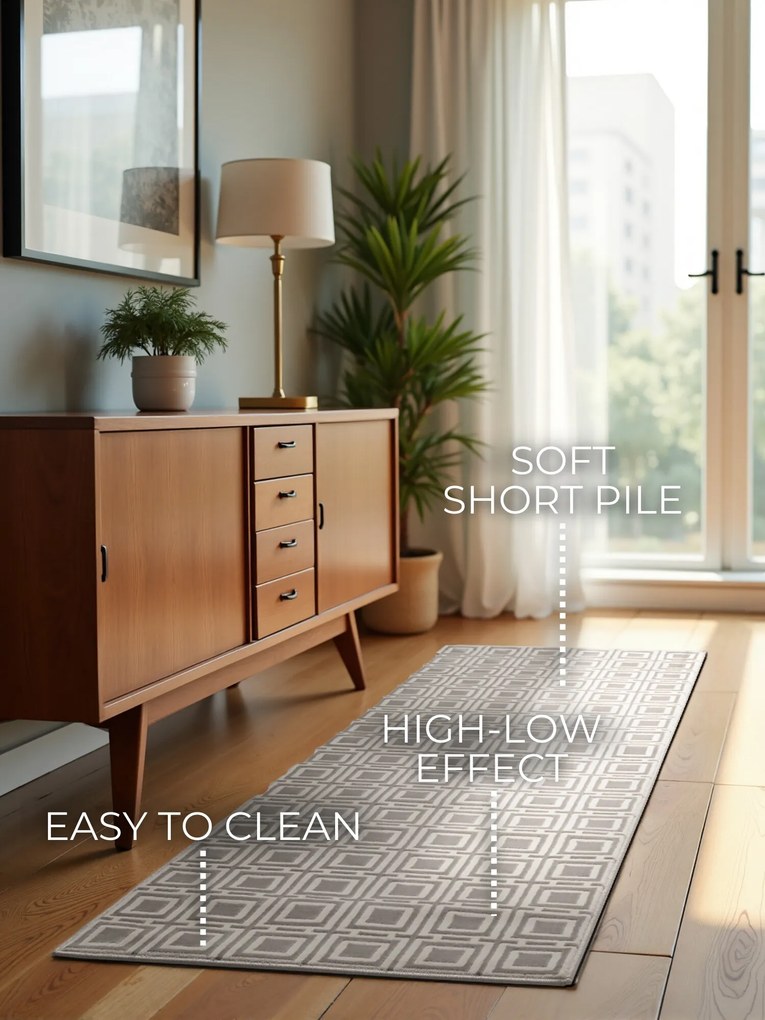 ELLE Decoration, Koberec běhoun Perles 106191 Cream z kolekce Elle, 80x240, béžová, ložnice