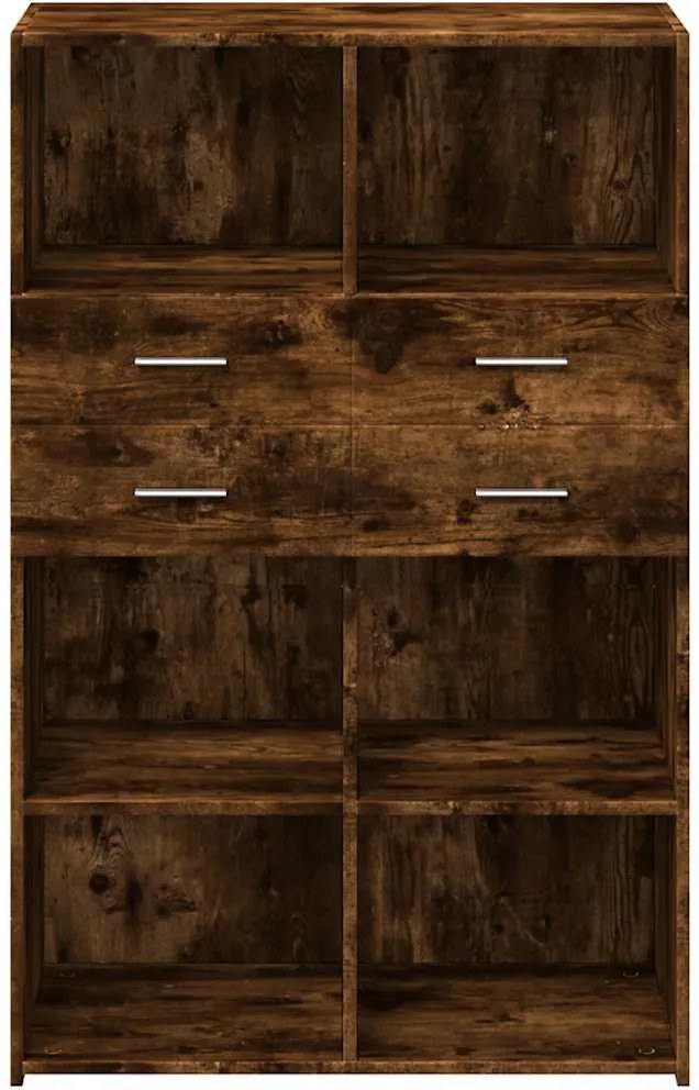Skříň highboard kouřový dub 80 x 42,5 x 124 cm kompozitní dřevo 3281389