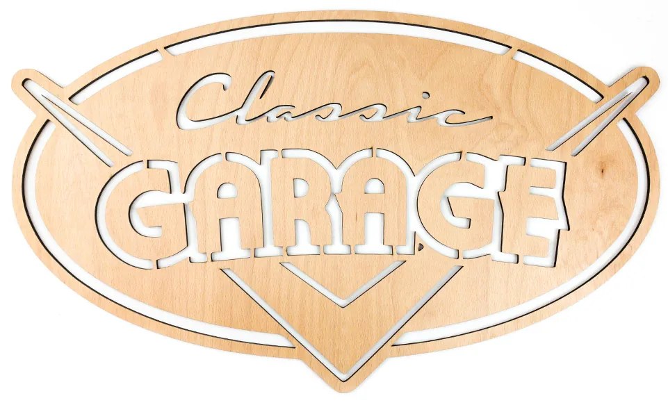 Živá Zeď Dřevěná nástěnná dekorace Classic garage