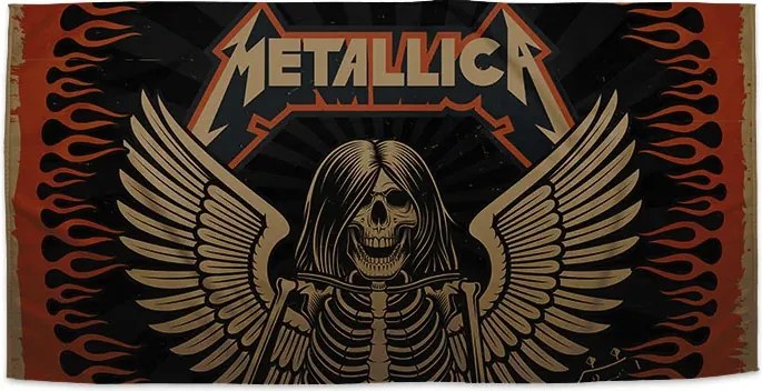 Sablio Ručník METALLICA Padlý anděl - 30x50 cm