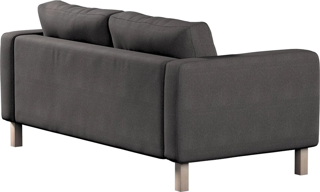 Potah na pohovku IKEA Karlstad 2-místná, nerozkládací, krátký barva šedá látka pletený vzor