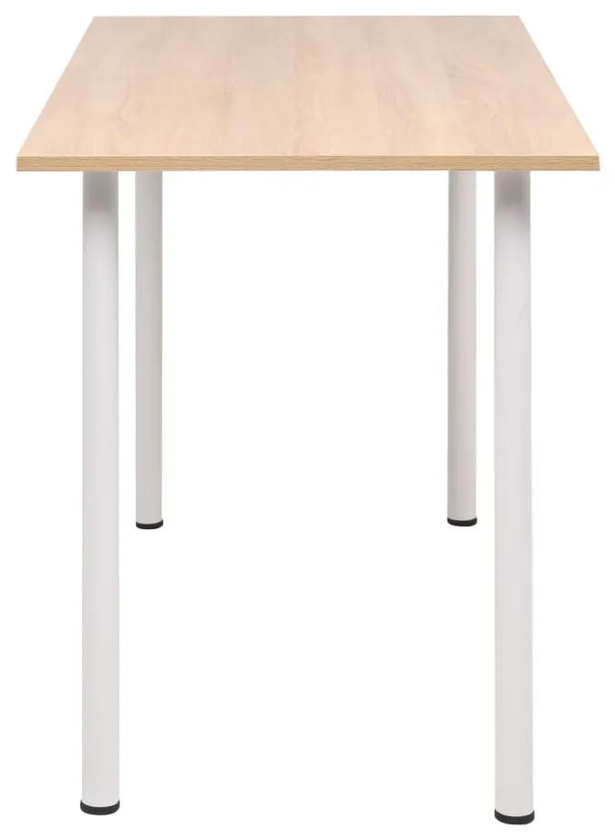 vidaXL Jídelní stůl 120 x 60 x 73 cm barva dub a bílý