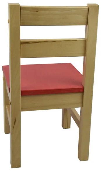 Vingo Dětská dřevěná židlička – červená