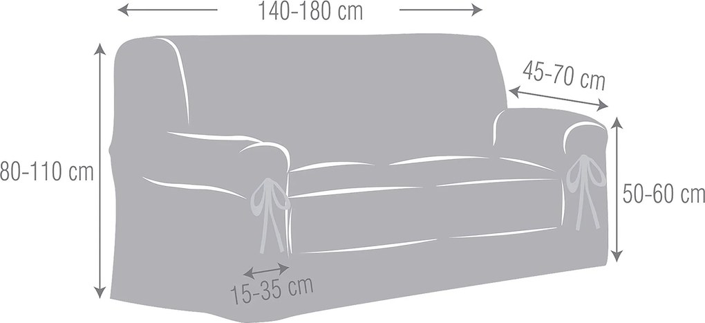 Potah na dvoumístnou pohovku Universal beige