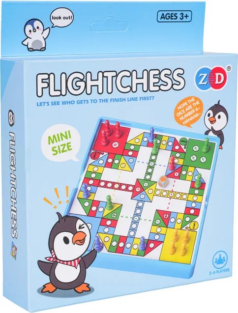 Společenská hra LUDO Penguin modrá