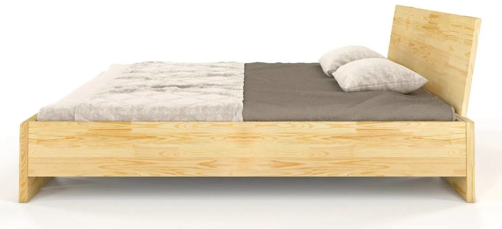 Prodloužená postel Vestre - borovice   , Borovice přírodní, 140x220 cm