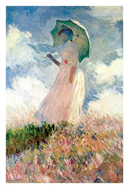 Reprodukce obrazu Claude Monet - Woman with Sunshade, 70 x 45 cm