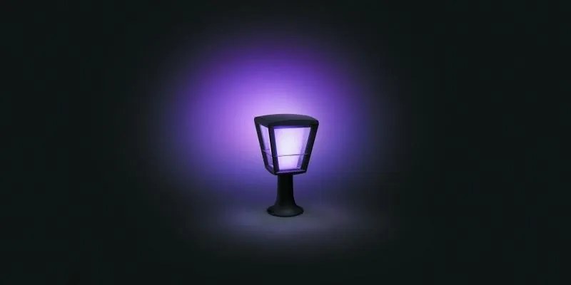 PH 17441/30/P7 Hue LED White and Color Ambiance Venkovní sloupkové svítidlo Philips Econic 17441/30/P7 černé 32cm 2200K-6500K RGB - PHILIPS HUE (915005732501)