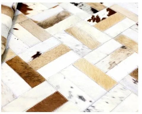 Luxusní koberec KŮŽE Typ1, patchwork, 200x300 cm