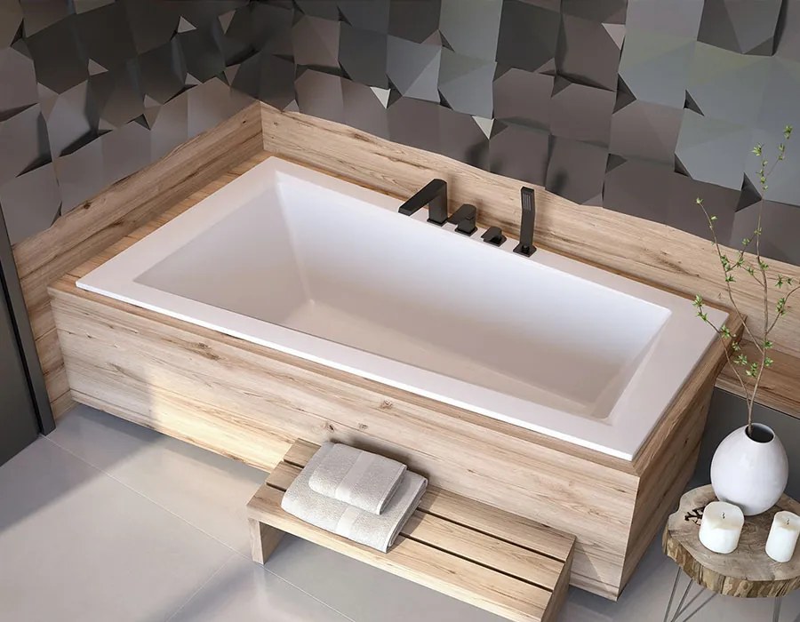 Besco Akrylátová asymetrická vana se sníženým lemem Intima Slim 150x85 (160x90) Barva: Bílá, Rozměry (cm): 150x85, Orientace: Levá