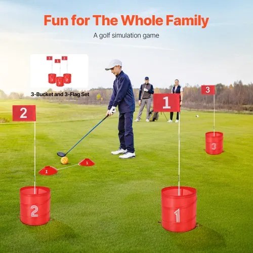 Backyard Golf Game 3jamková přenosná kyblíková golfová hra pro děti a dospělé
