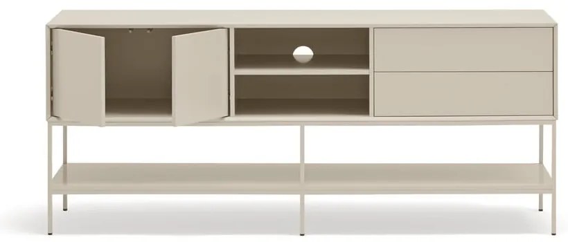 Krémový TV stolek 175x74x45 cm Platt – Teulat