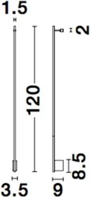 Nástěnné LED svítidlo NOVA LUCE GROPIUS 20W 3000K 9081150
