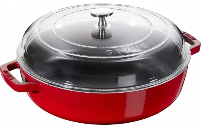 Staub Braiser hrnec s poklicí 26cm,višeň