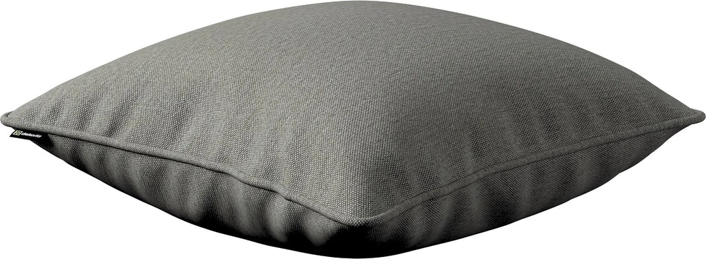 Gabi - potah na polštář šňůrka po obvodu barva šedá látka pletený vzor