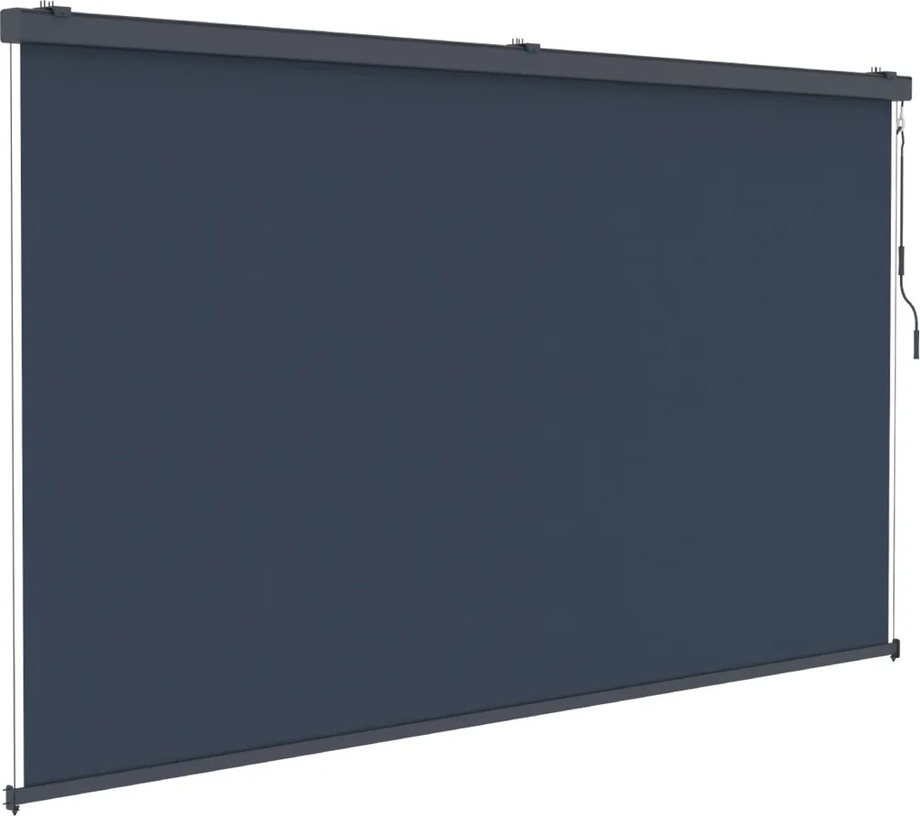 Boční zástěna pro bioklimatickou pergolu BestBerg BBP-W370 / 370 × 204 cm / šedá