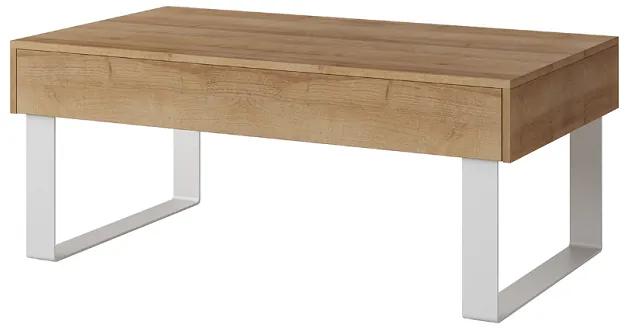 Velký konferenční stolek s úložným prostorem Calabrini Zvolte barevné provedení: Bílý lesk