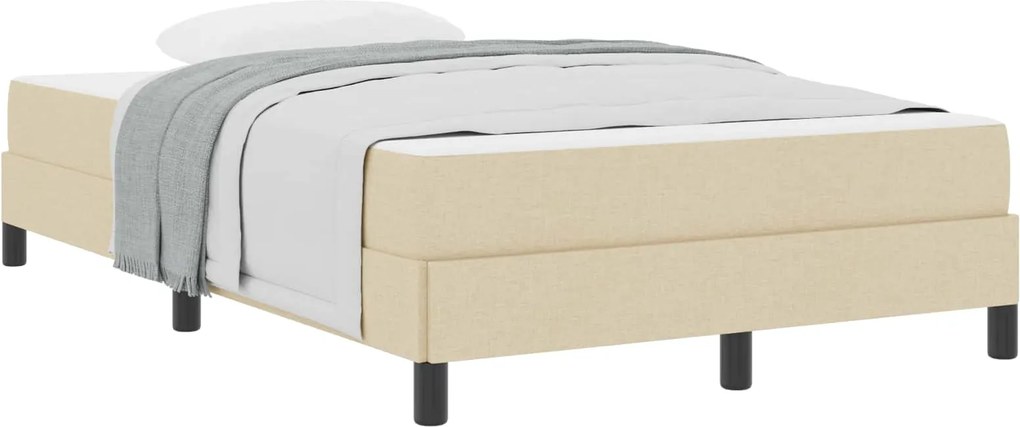 Postel s boxspringem Krémová 120 x 200 cm textil 3398484