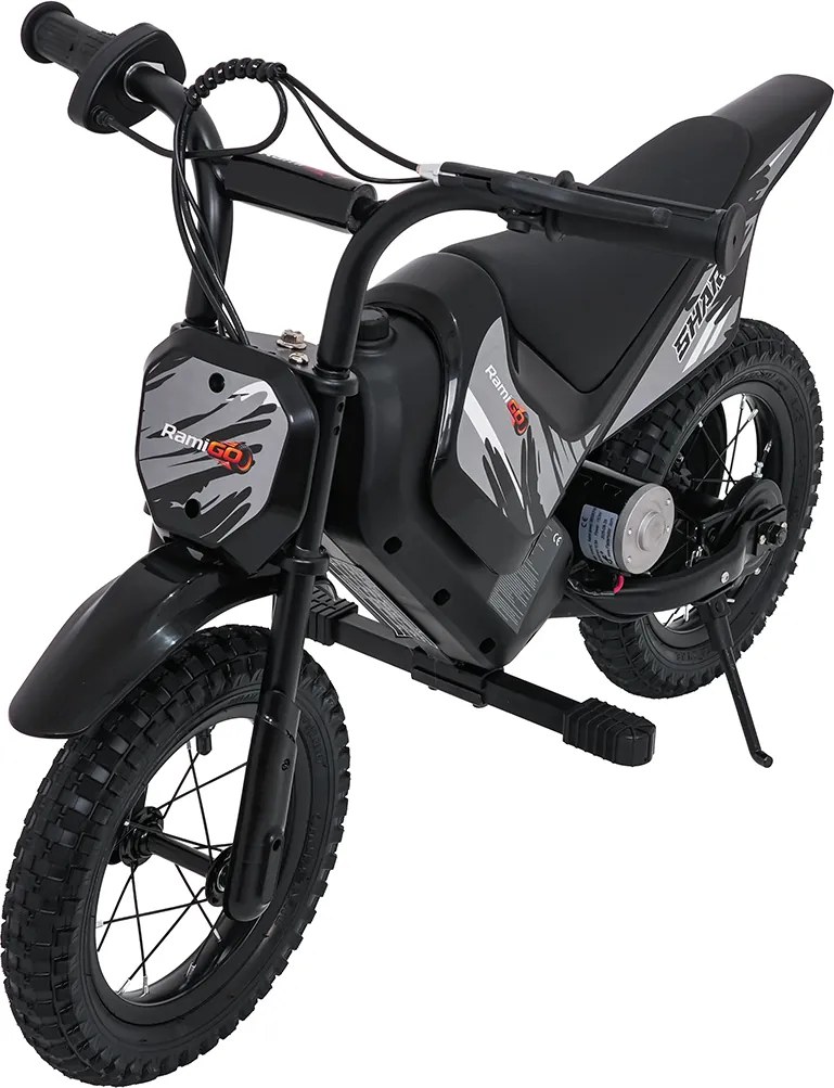 Ramiz Dětská elektrická motorka SHARK černá