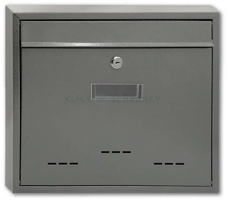 BK.31.D poštovní schránka šedá struktura, Barva Šedá