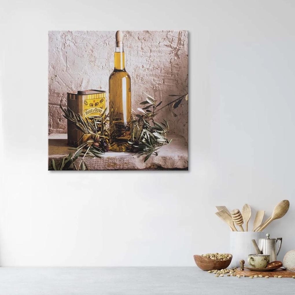 Obraz na plátně Olivový olej - 40x40 cm