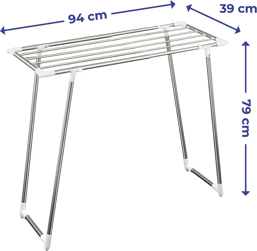 Sušák na prádlo do sprchového koutu, malý, šedý