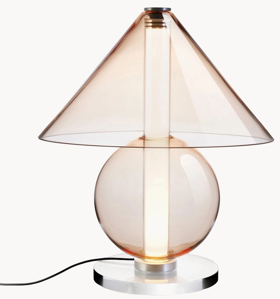 Stmívatelná ručně vyrobená stolní LED lampa Fragile