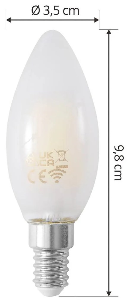 LUUMR Smart LED žárovka matná E14 4,2W Tuya WLAN CCT