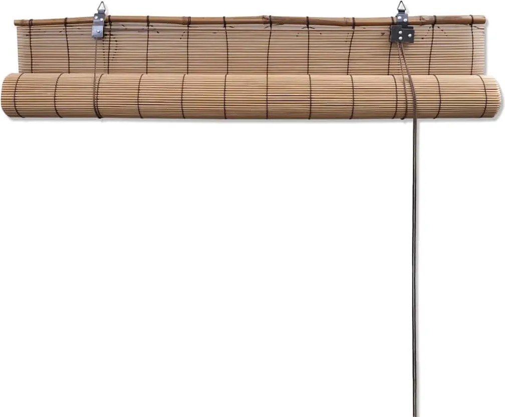 Zatemňovací rolety z bambusu 2 ks 80 x 160 cm hnědé 3057518