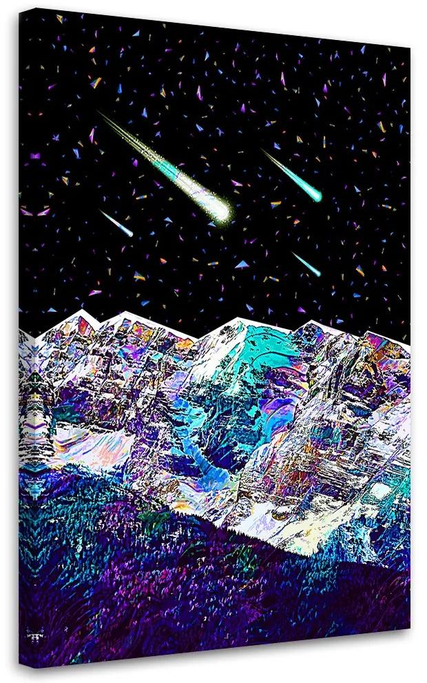 Gario Obraz na plátně Modré padající hvězdy - Gab Fernando Rozměry: 40 x 60 cm