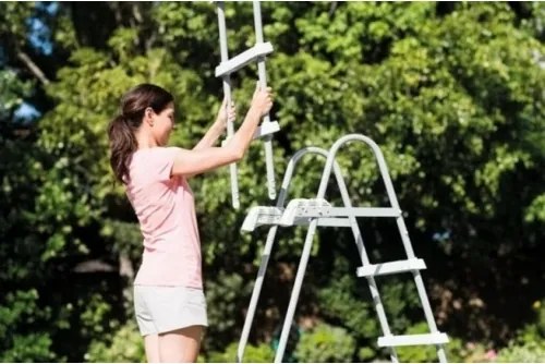 Schůdky k bazénům výška 1,07m bezpečnostní Marimex 10950016