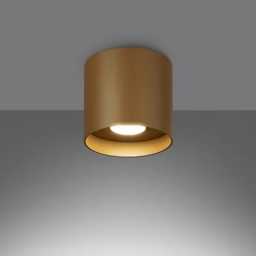 Stropní svítidlo SOLLUX MIKA zlaté GU10 1x10W bez žárovky SL.1283