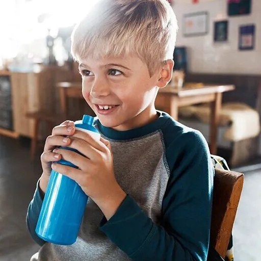 Dětská láhev na vodu s pítkem Campus, 400ml, Mepal, jednorožec