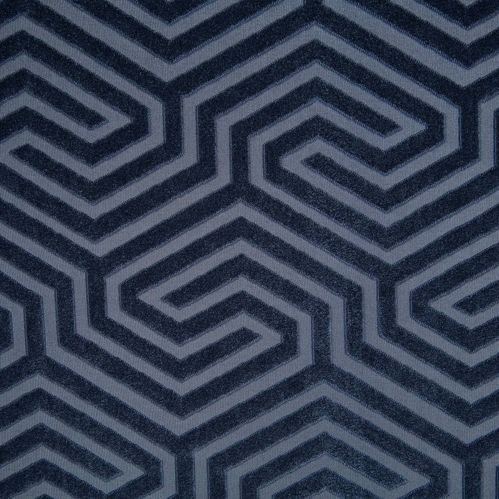 ZÁVĚS NA KROUŽCÍCH PIERRE CARDIN INGA 140X250 CM TMAVĚMODRÁ