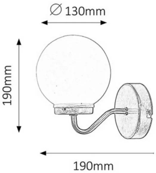 Rabalux TOGO koupelnové nástěnné svítidlo, chrom