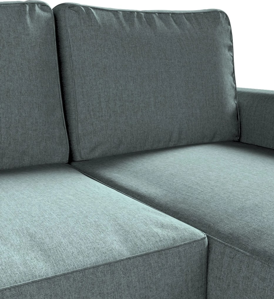 Potah na pohovku IKEA Backabro rozkládací se šezlongem barva modrá látka pletený vzor