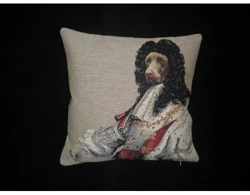 Gobelínový povlak na polštář - Chien Louis XIV